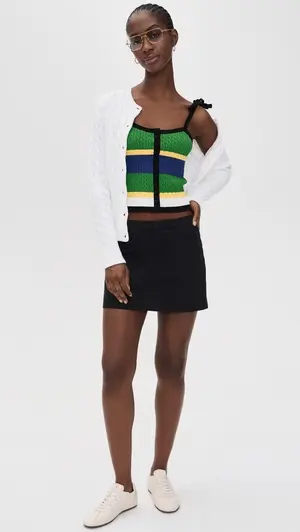 Polo Ralph Lauren Micro Cable Stripe Tank Top