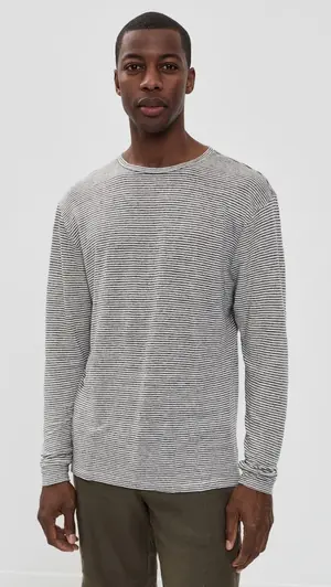 ALEX CRANE Linen Long Sleeve Sun Tee