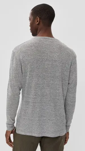 ALEX CRANE Linen Long Sleeve Sun Tee