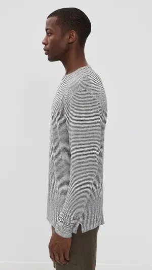 ALEX CRANE Linen Long Sleeve Sun Tee