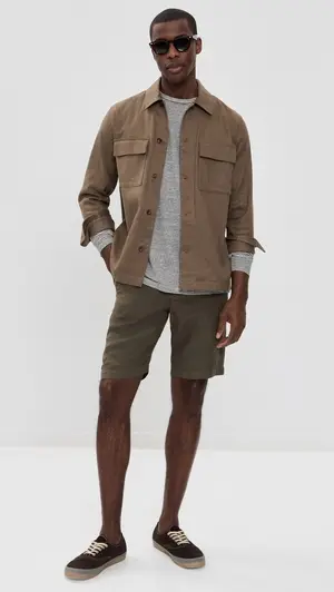 ALEX CRANE Linen Long Sleeve Sun Tee