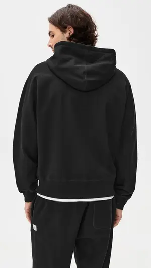 Reigning Champ Relaxed Zip Hoodie - Black