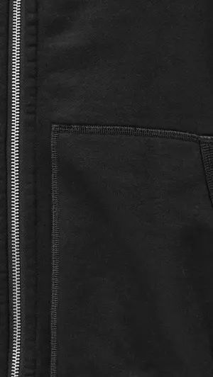 Reigning Champ Relaxed Zip Hoodie - Black
