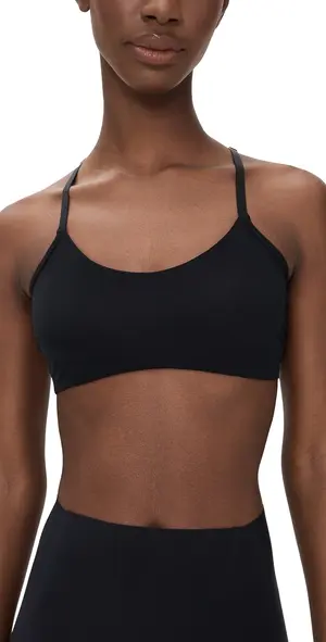Commando Double Take Lace Racerback Bralette - Black