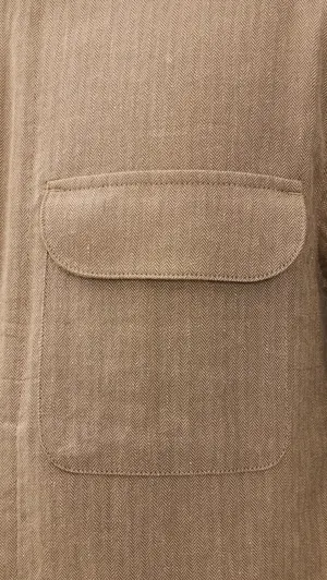 Madewell Herringbone Linen Zip Jacket