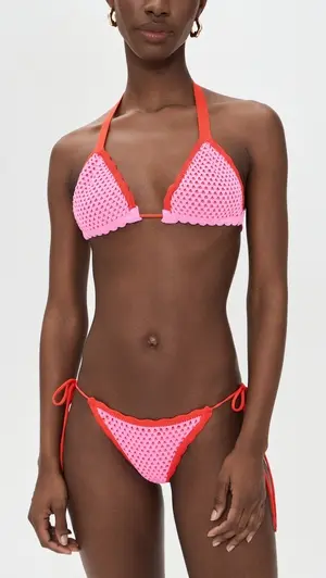 PQ SWIM Wren Crochet Triangle Bikini Top
