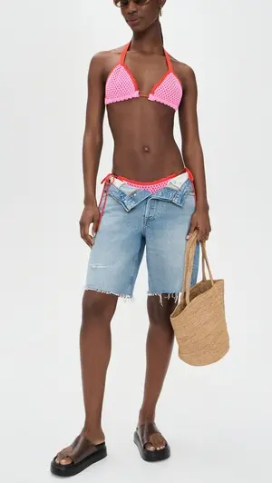 PQ SWIM Wren Crochet Triangle Bikini Top