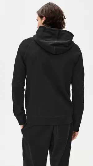 Reigning Champ Midweight Slim Zip Hoodie - Black