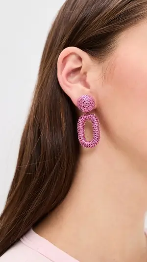 Deepa Gurnani Roula Earrings - Pink