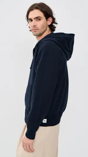 Reigning Champ Relaxed Zip-up Hoodie - Navy