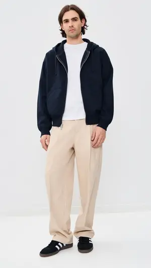 Reigning Champ Relaxed Zip-up Hoodie - Navy