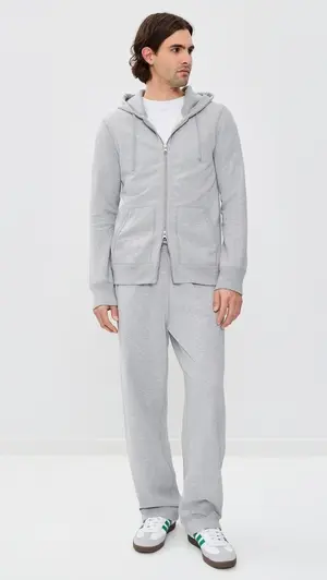 Reigning Champ Midweight Terry Slim Zip Hoodie - Hgrey