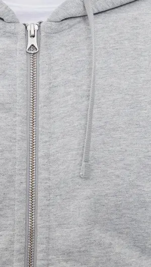 Reigning Champ Midweight Terry Slim Zip Hoodie - Hgrey