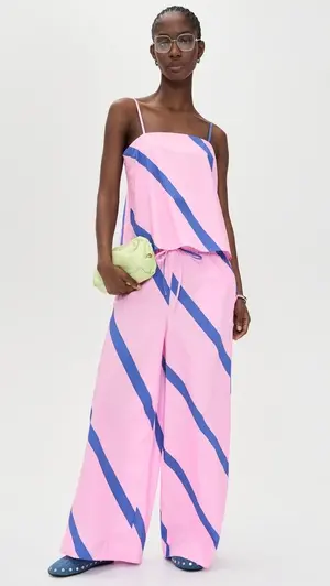 Marimekko Puoti Basso Trousers - Blue/pink