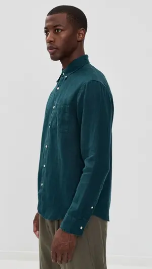 ALEX CRANE Linen Playa Shirt - Dusk