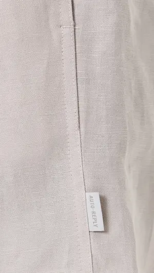 AUTO-REPLY Linen Blend Shorts - Sand