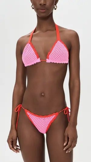 PQ SWIM Crochet Tie Side Bikini Bottom