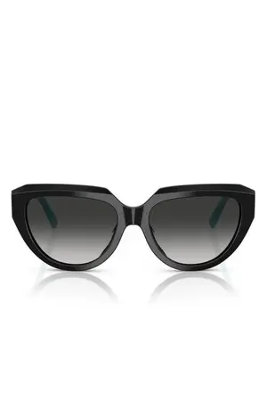 Tiffany & Co. 55mm Pillow Sunglasses - Black/grey Gradient