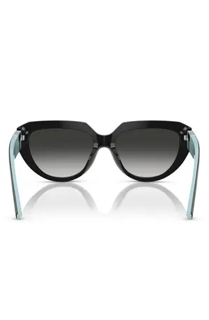 Tiffany & Co. 55mm Pillow Sunglasses - Black/grey Gradient