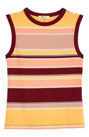 Madewell Compact Cotton Shell Tank - Mango