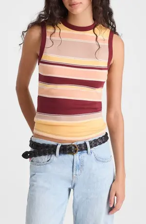 Madewell Compact Cotton Shell Tank - Mango