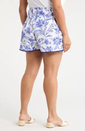 SUGARLIPS Maeve Belted Floral Shorts