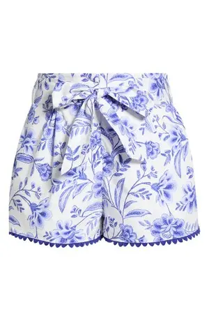 SUGARLIPS Maeve Belted Floral Shorts
