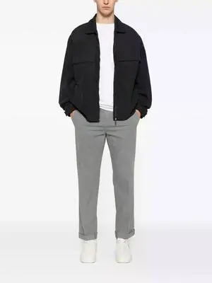 DONDUP Pressed-crease Turned-up Trousers - Grey