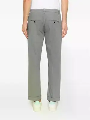 DONDUP Pressed-crease Turned-up Trousers - Grey