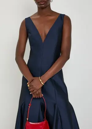 Bernadette Aurelia Taffeta Gown - Navy