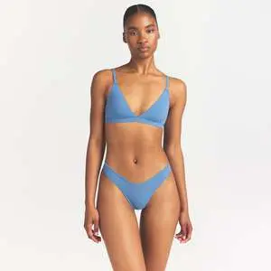 SKIMS Dipped Front Thong | Blue | | Fits Everybody - Arctic