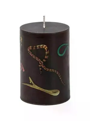 SELETTI Toiletpaper Snake-print Candle - Brown