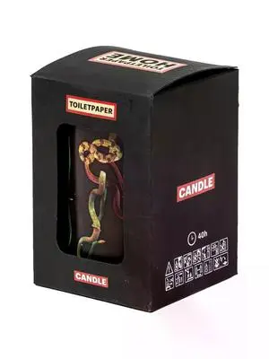 SELETTI Toiletpaper Snake-print Candle - Brown