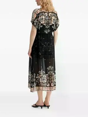 TWINSET Floral-print Drawstring Kaftan