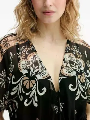 TWINSET Floral-print Drawstring Kaftan