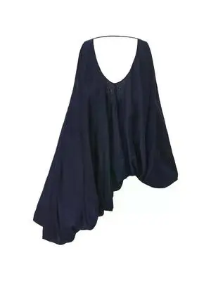 ILI NODE Fleur Pinstriped Asymmetric Top