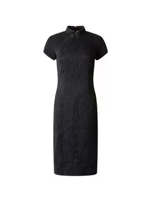 Shanghai Tang Paneled Dresses