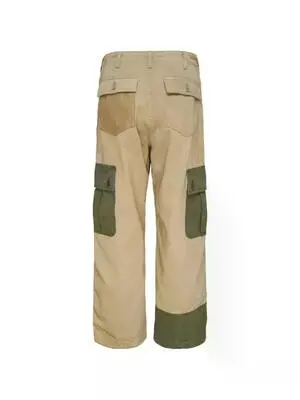 Comme Des Garçons Patchwork Cotton Cargo Pants - Neutrals
