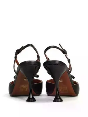 Lola Cruz Audrey Bow-detail Slingback Pumps
