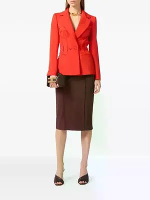 Elisabetta Franchi Raw-edge Bustier-line Jacket