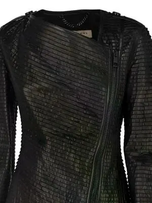 Burberry Tiered Asymmetric-zip Jacket