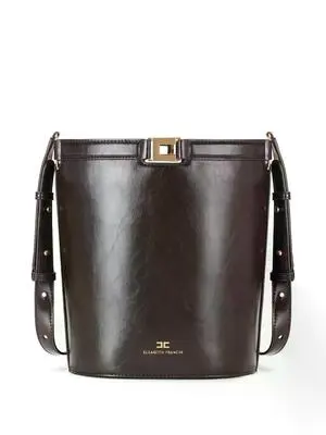 Elisabetta Franchi Naplak-effect Bucket Bag
