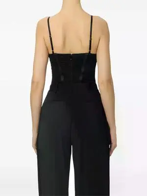 Elisabetta Franchi Bodysuit In Jersey Fabric With Jewel Plaques