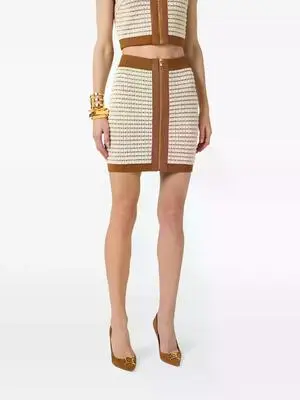 Elisabetta Franchi Zip-up Mini Skirt