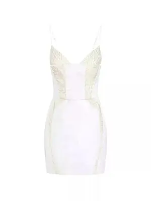 Elisabetta Franchi Sleeveless Mini Dress - White