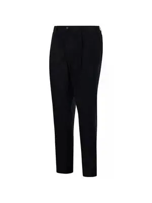 SANTANIELLO Pleated Trousers - Black