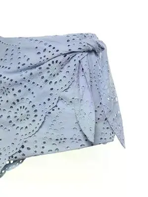 MC2 SAINT BARTH Wrap Asymmetric Skirt - Blue