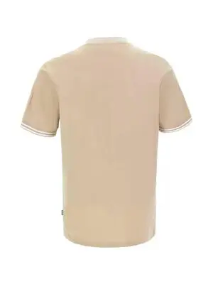 BOSS Contrast-tipping Slim-fit T-shirt In Mercerised Cotton