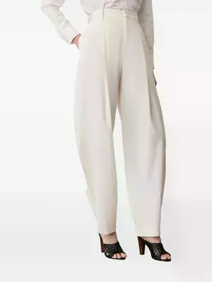 Ralph Lauren Harlo Pleated Trousers - Neutrals