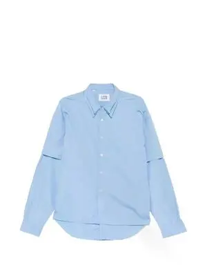 LC23 Layered-sleeve Button-up Shirt